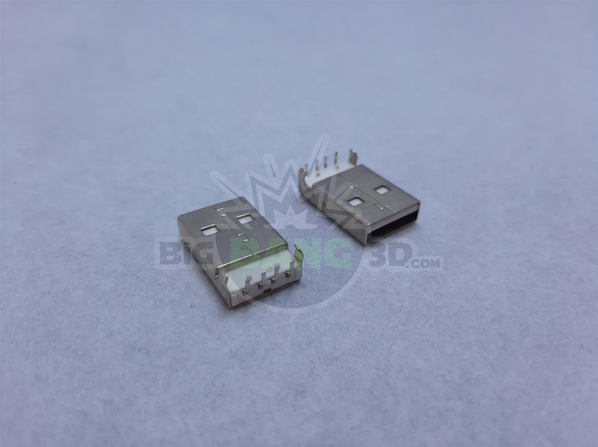 USB A Tipi Erkek Konnektör (Yatık) - 3D Printer